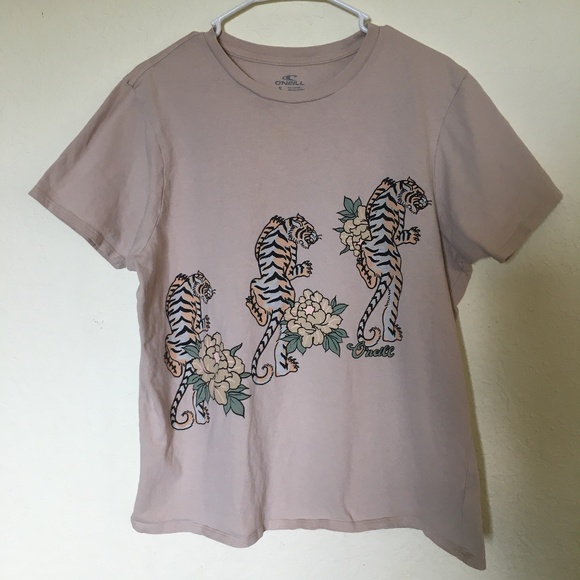 O'Neill | Shirts | Oneill Mens Cotton Beige Graphic Tshirt Size S ...